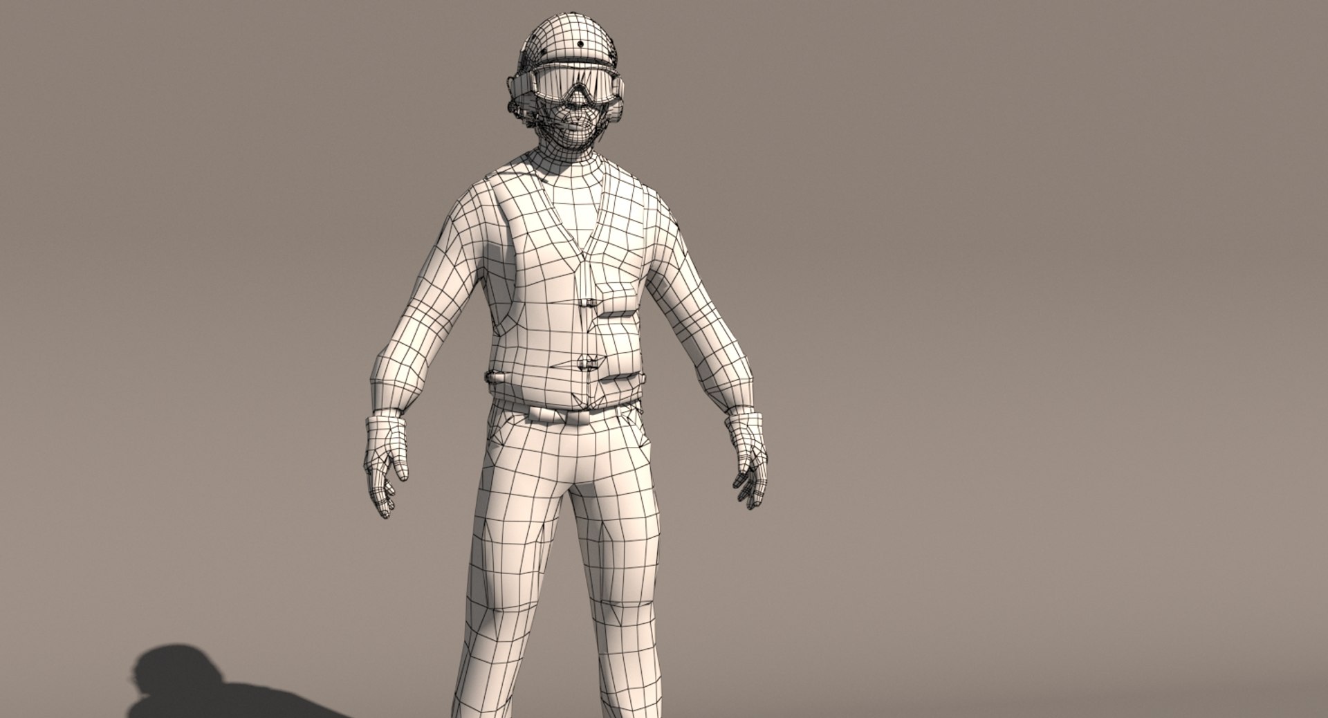 3d Max Flight Deck Crewman