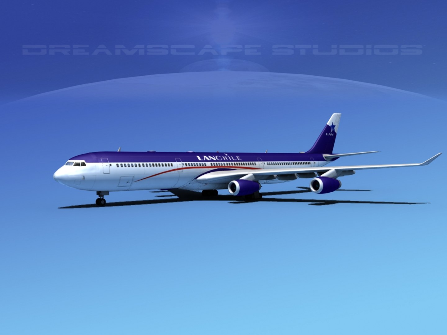 airline a340-600 airbus a340 3d model