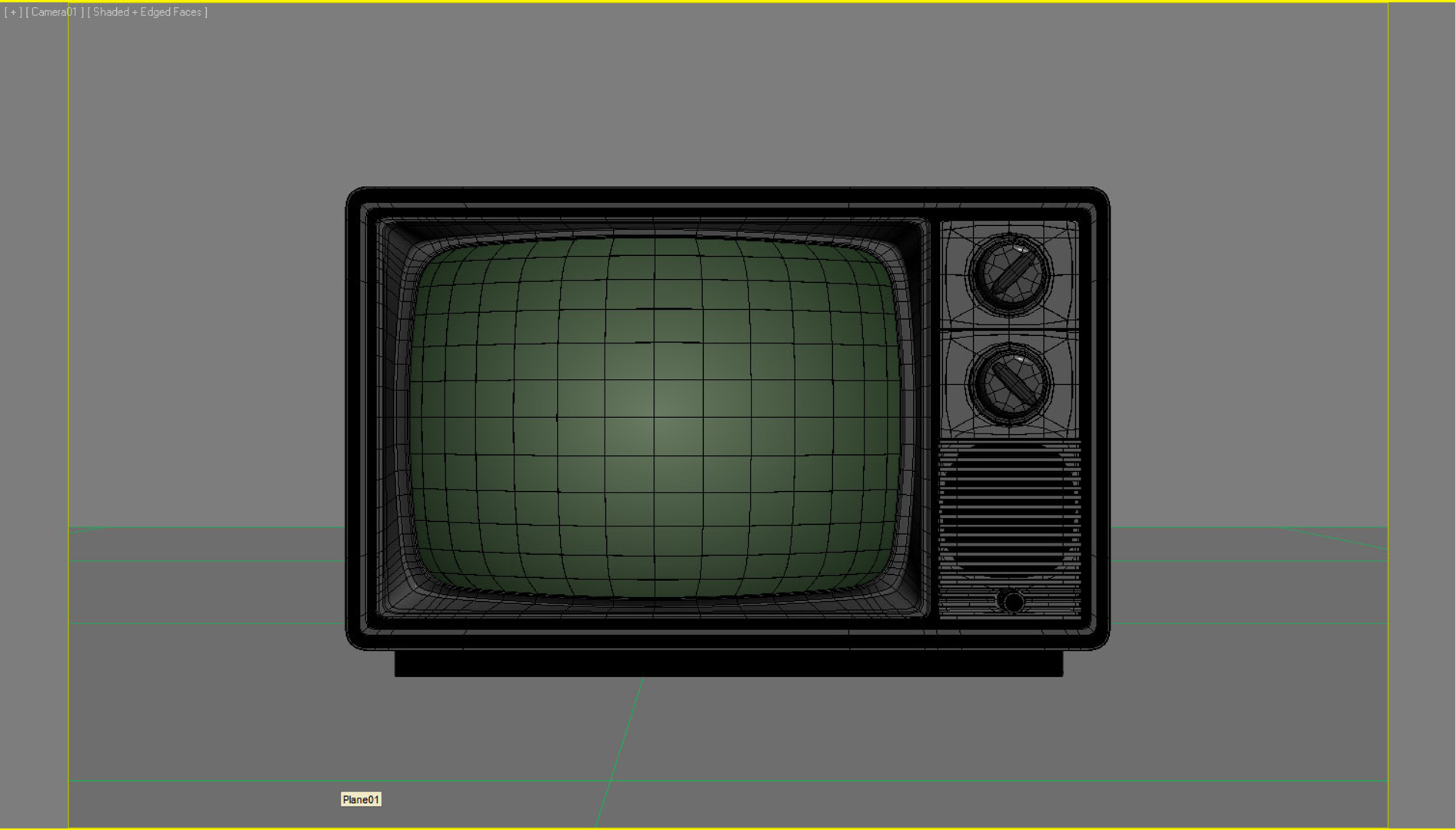 old tv 3d max
