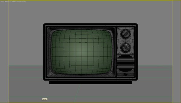 old tv 3d max