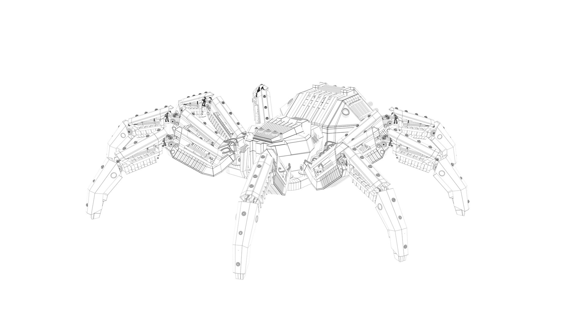 Robot Spider 3D Model Model - TurboSquid 2092408