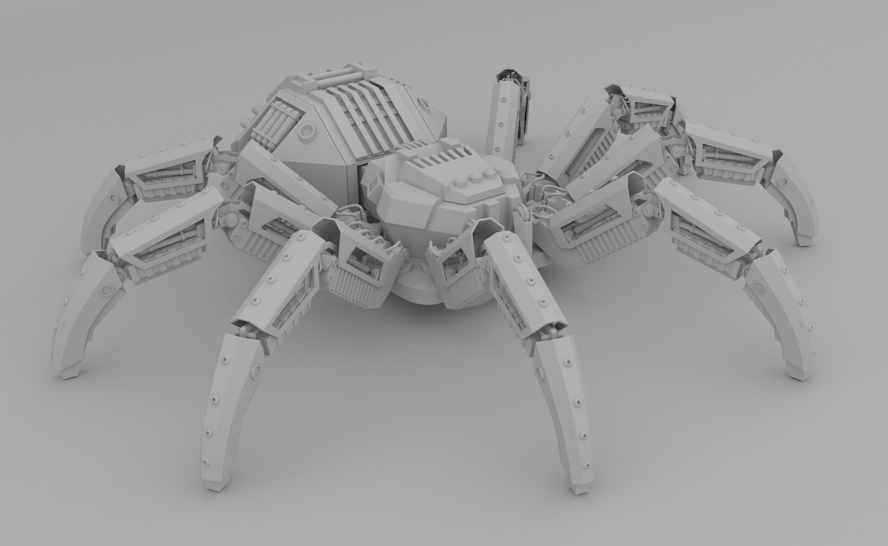Robot Spider 3D Model Model - TurboSquid 2092408