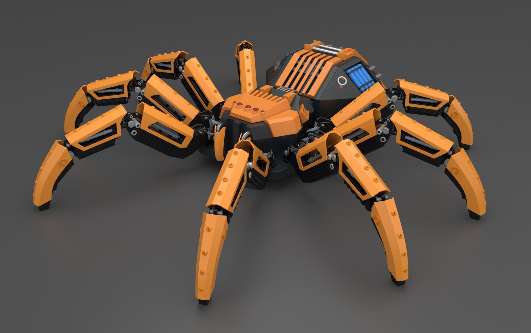 Robot Spider 3D Model Model - TurboSquid 2092408