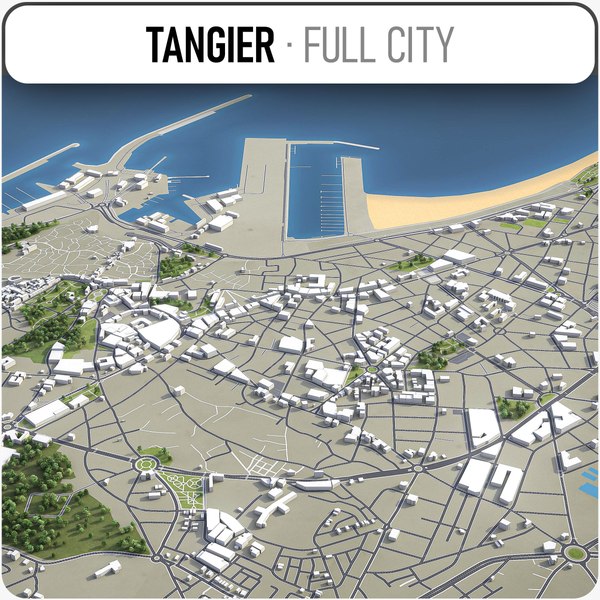 modelo 3d Tánger - ciudad y alrededores - TurboSquid 1506325