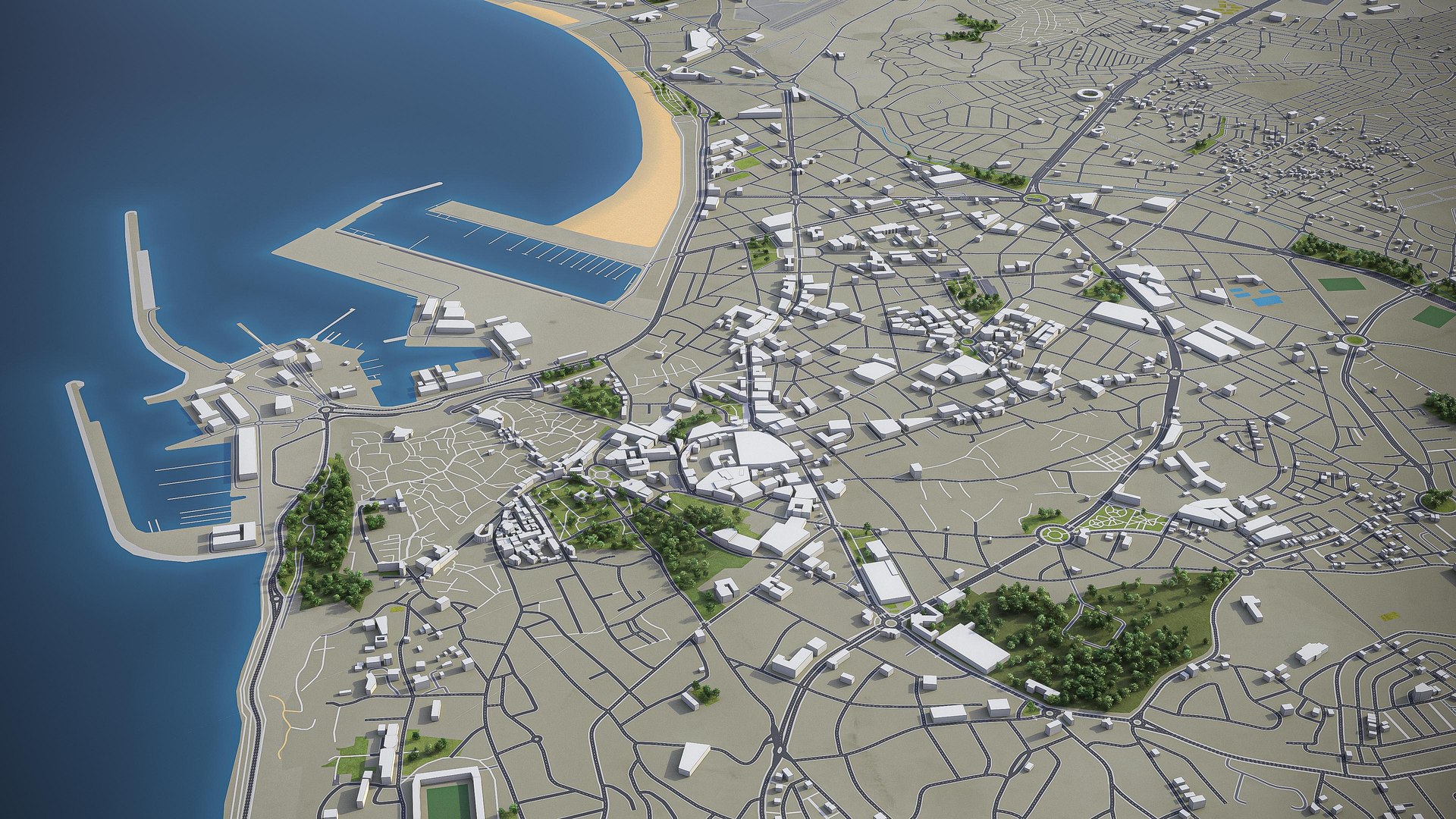 3D Model Tangier Surrounding - - TurboSquid 1506325