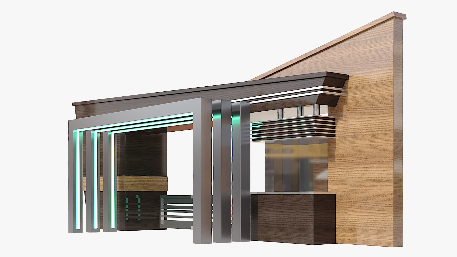 Entrance Gate 3D Model - TurboSquid 1437013