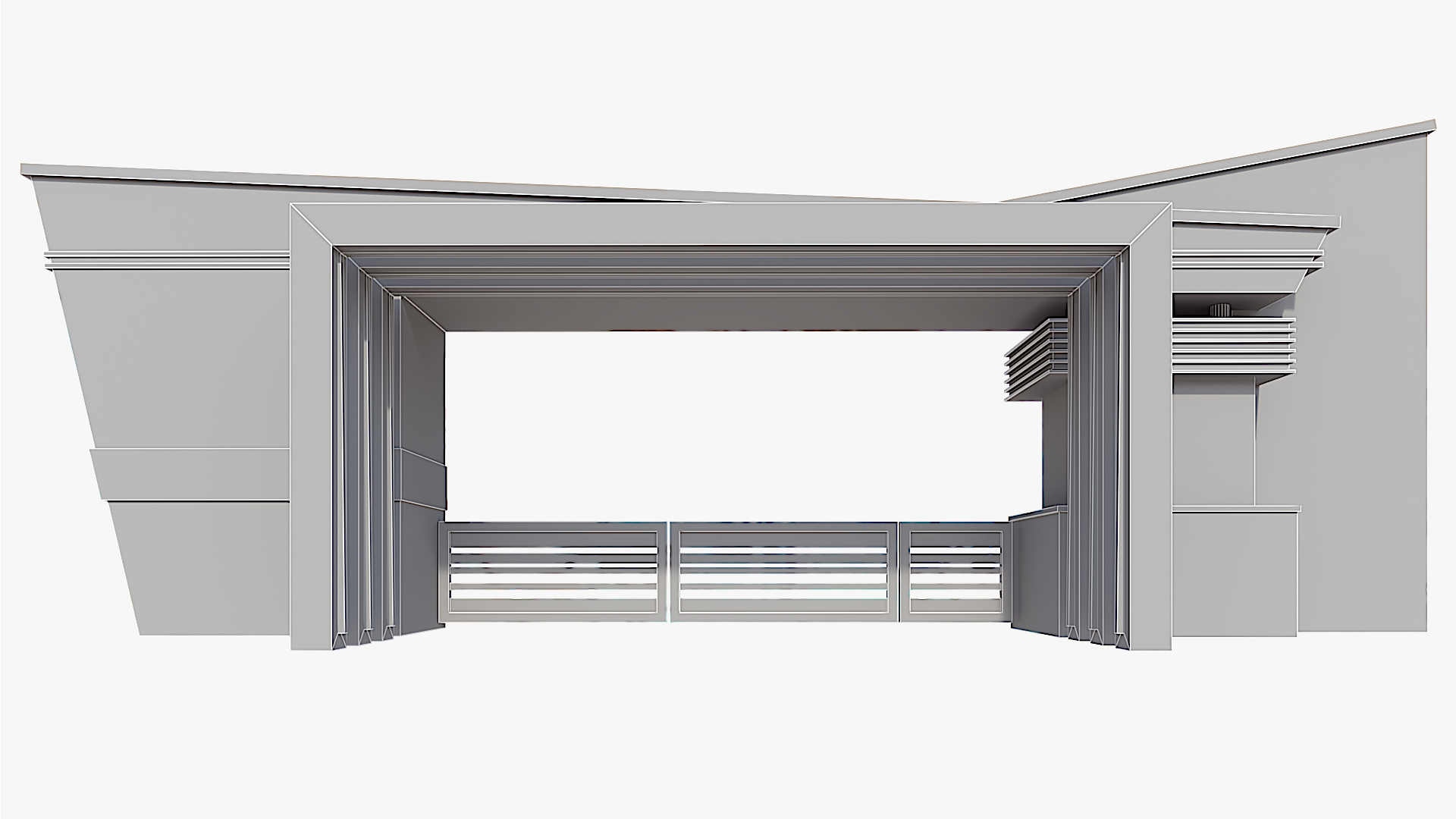 Entrance gate 3D model - TurboSquid 1437013