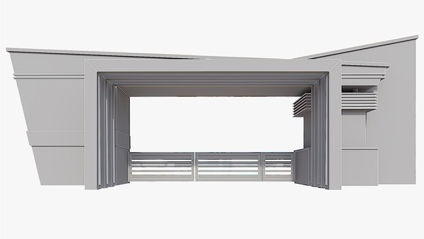 Entrance gate 3D model - TurboSquid 1437013