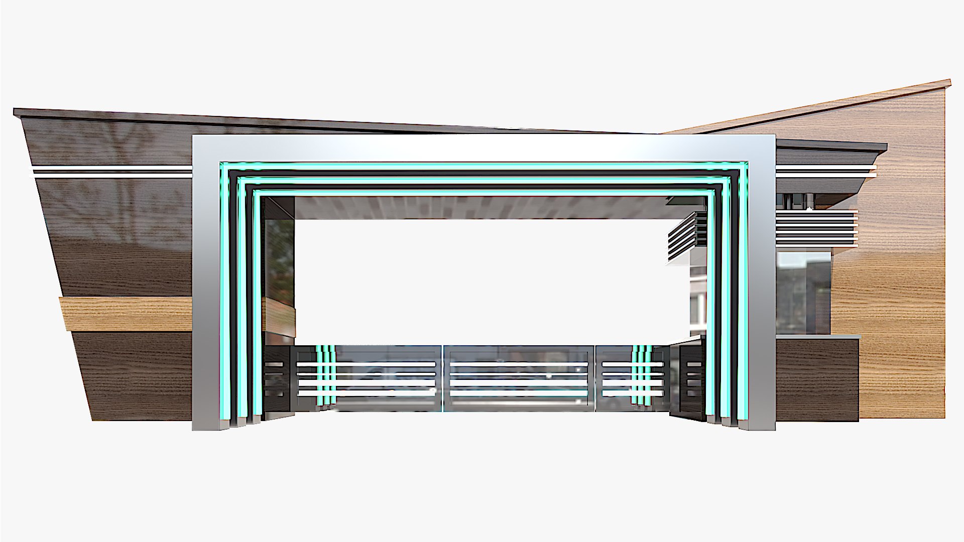 Entrance Gate 3D Model - TurboSquid 1437013