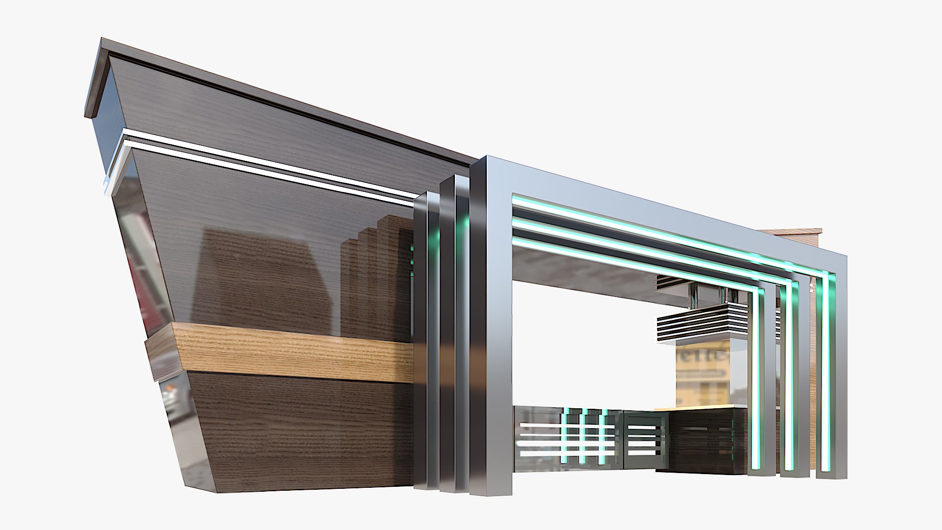 Entrance Gate 3D Model - TurboSquid 1437013