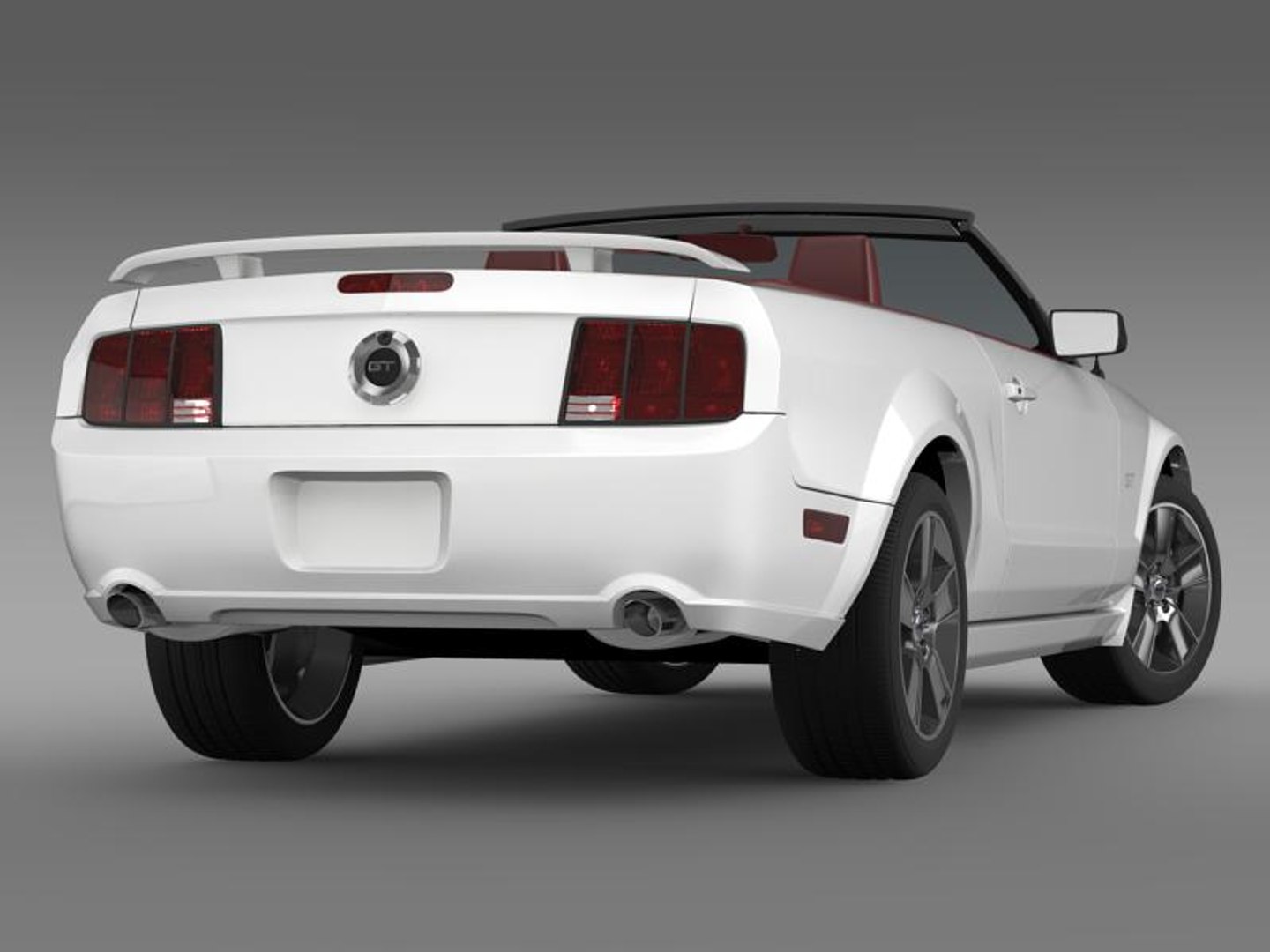 3D Model Mustang Convertible Gt 2005 - TurboSquid 1529305