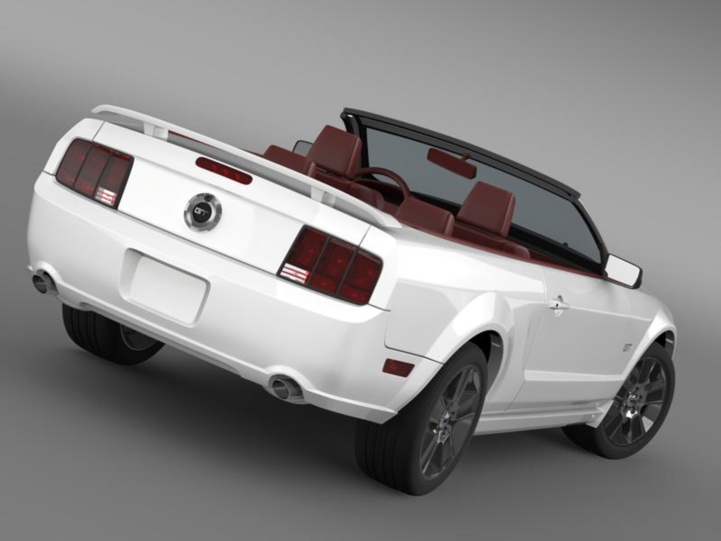 3D Model Mustang Convertible Gt 2005 - TurboSquid 1529305