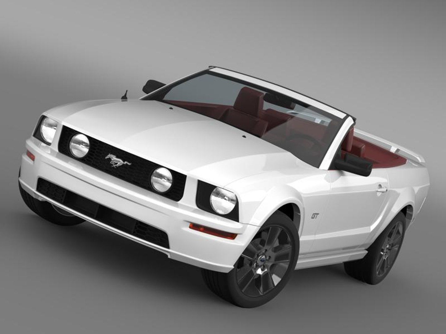 3D Model Mustang Convertible Gt 2005 - TurboSquid 1529305