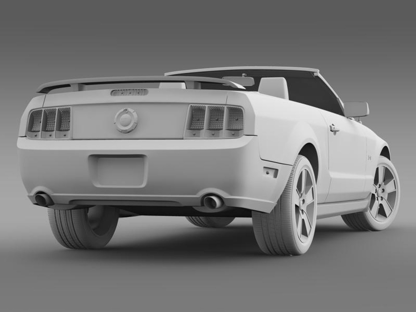 3D Model Mustang Convertible Gt 2005 - TurboSquid 1529305