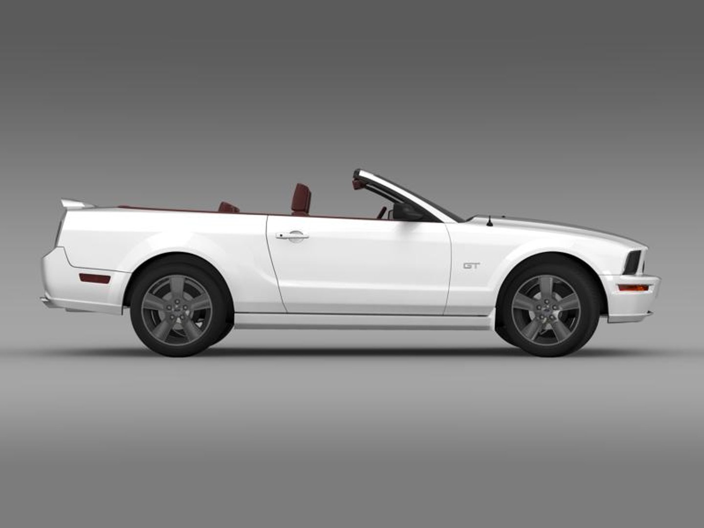 3D Model Mustang Convertible Gt 2005 - TurboSquid 1529305