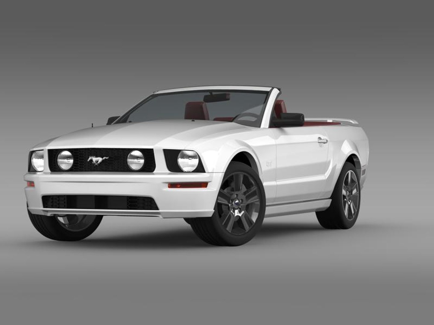3D Model Mustang Convertible Gt 2005 - TurboSquid 1529305
