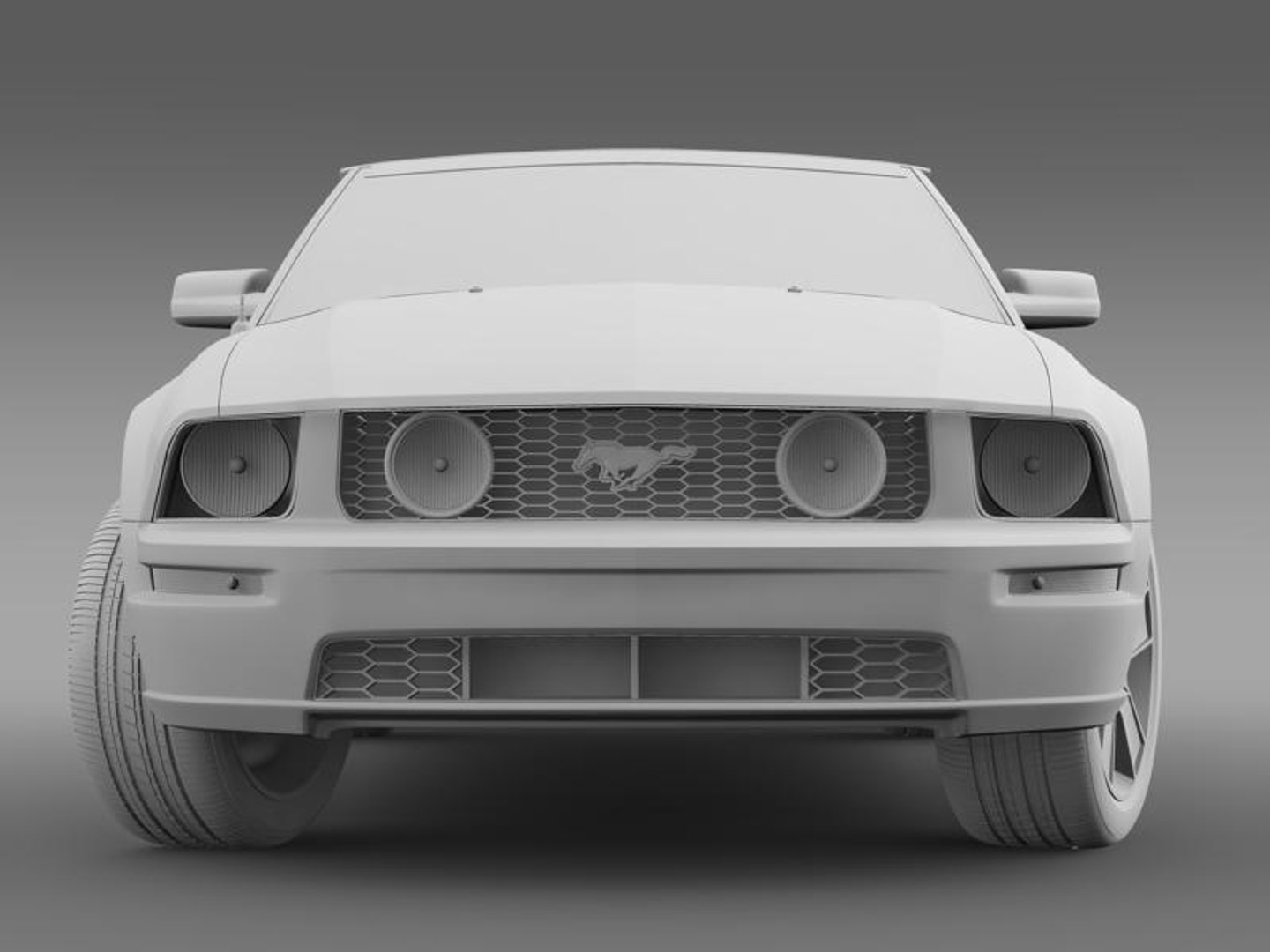 3D Model Mustang Convertible Gt 2005 - TurboSquid 1529305