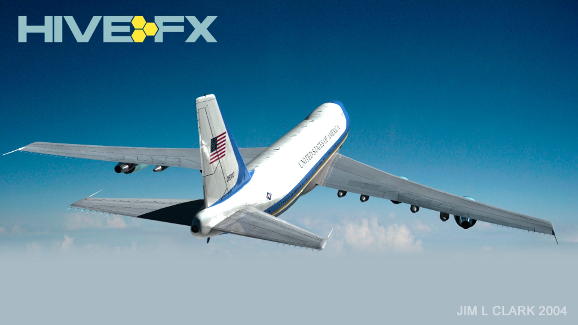 Boeing 747 Airforce Af1 3d Model