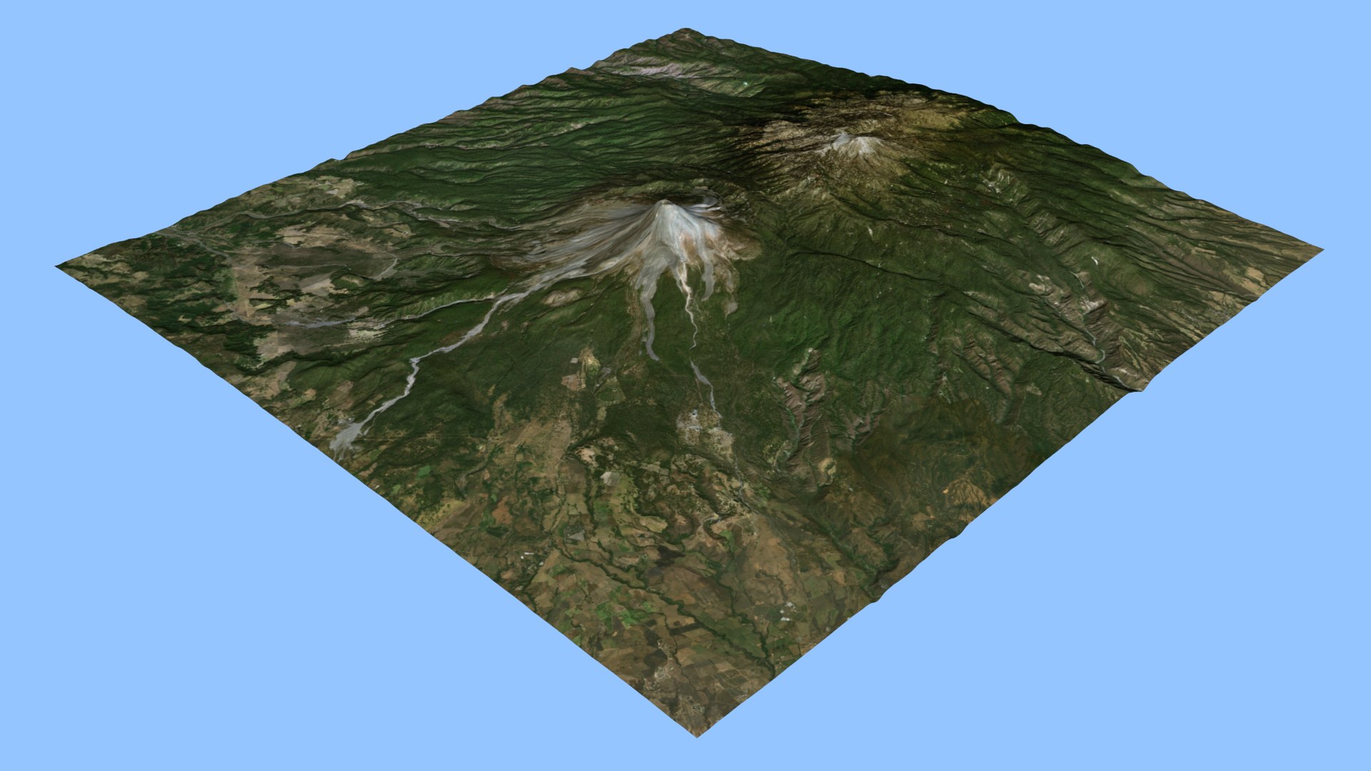 Landscape Volcano 3D Model - TurboSquid 1516546