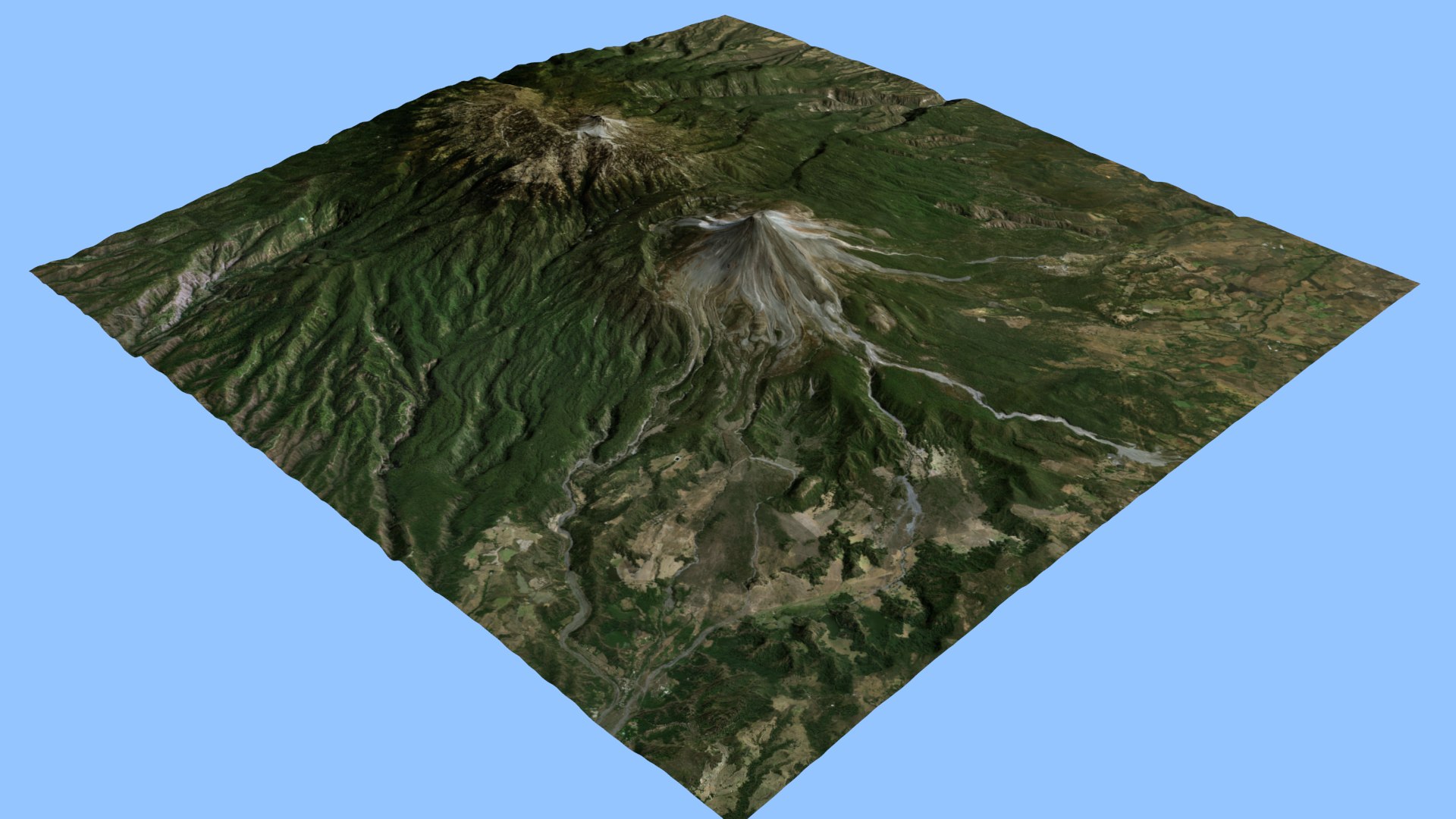 Landscape Volcano 3D Model - TurboSquid 1516546