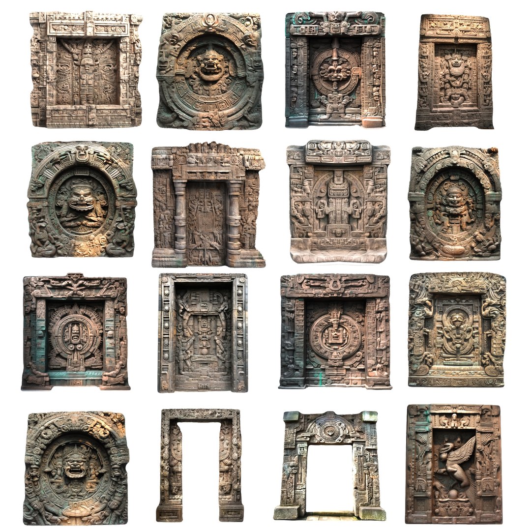 Mayan Gate Pack 16 3D - TurboSquid 2065685
