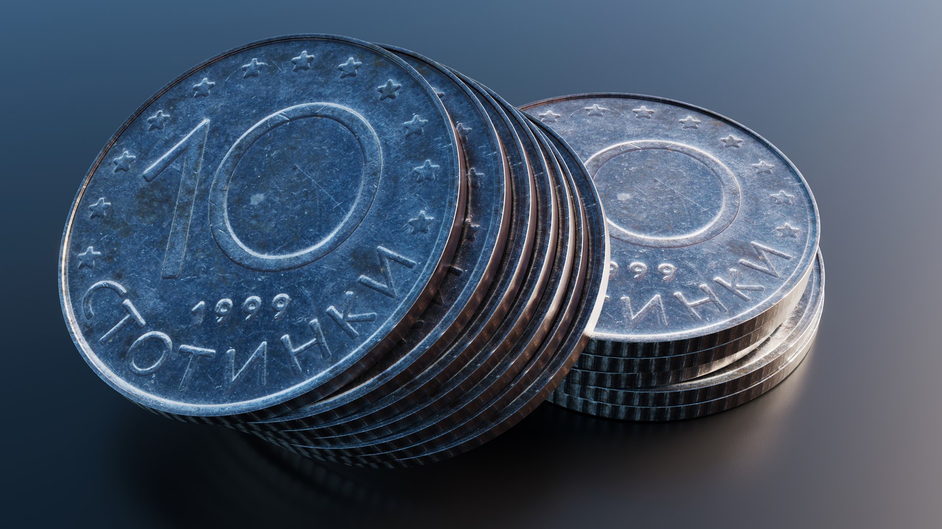 3D Coin Bulgarian Lev - TurboSquid 2286957