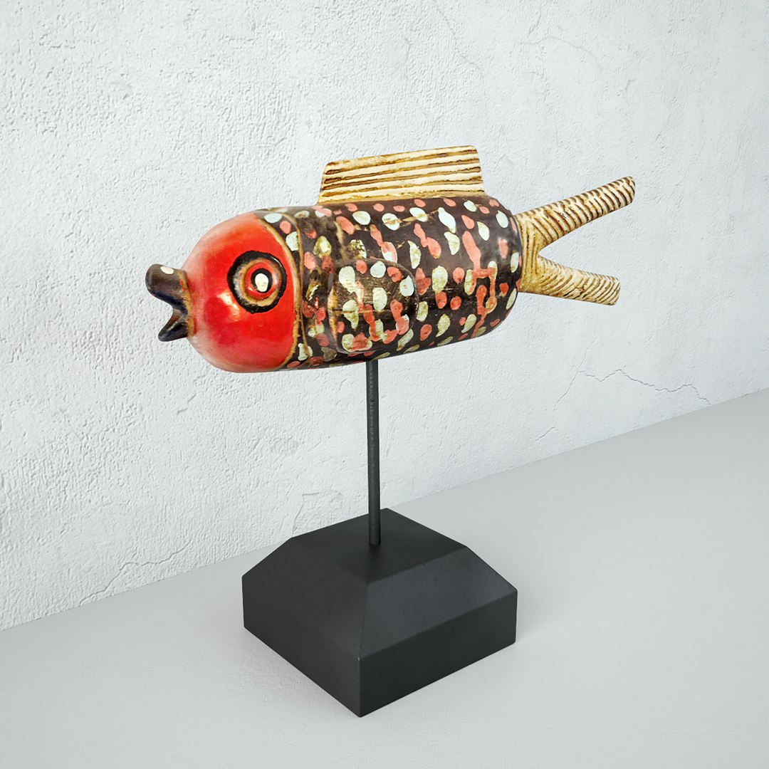 Mali Wood Bozo Fish Puppet 1 Model - TurboSquid 2129766