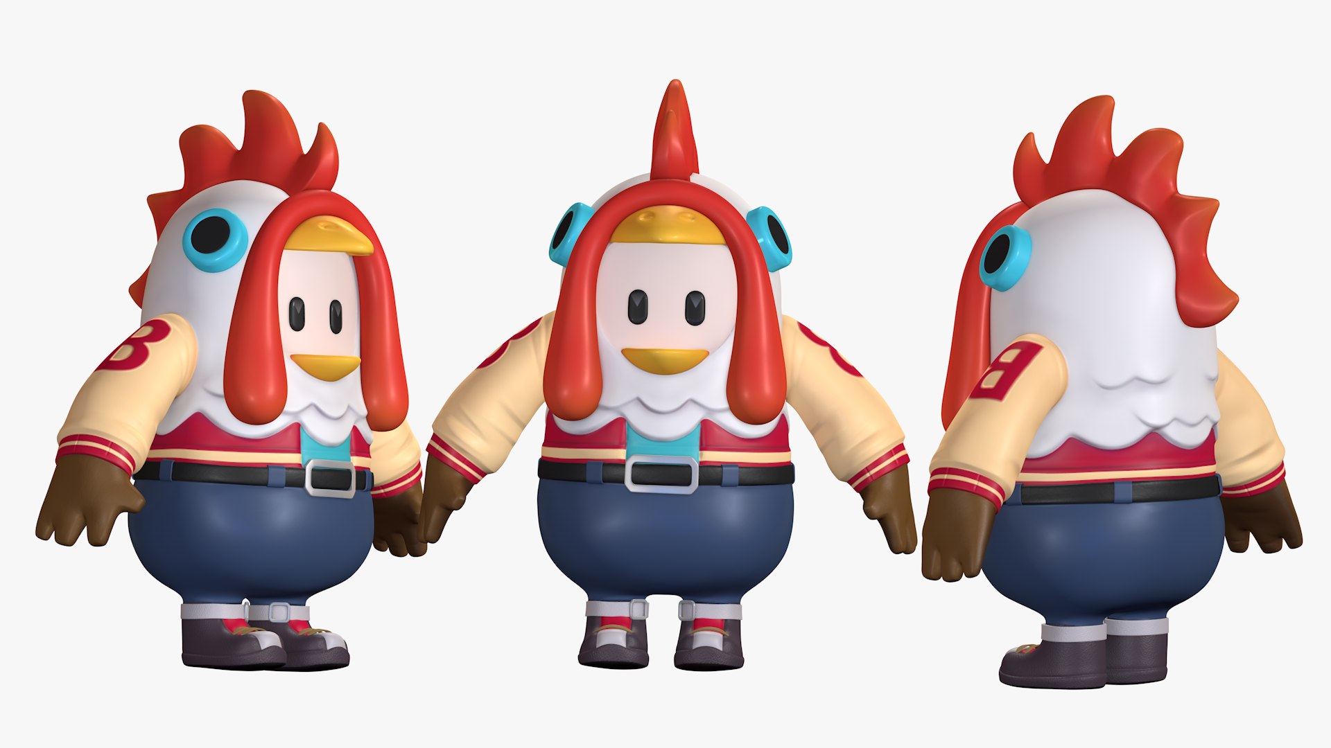 3D Fall Guys Jacket Skin Character 8k - TurboSquid 1753057