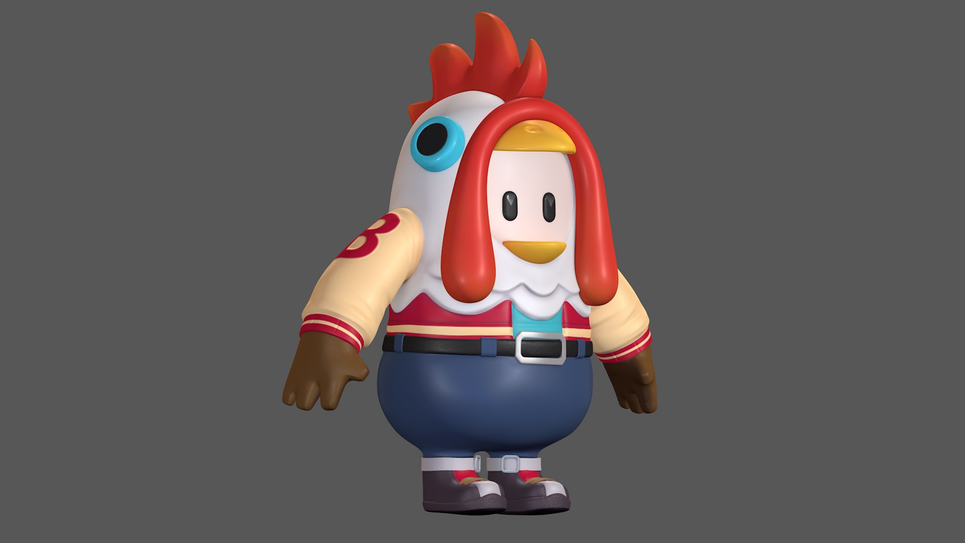 3D Fall Guys Jacket Skin Character 8k - TurboSquid 1753057