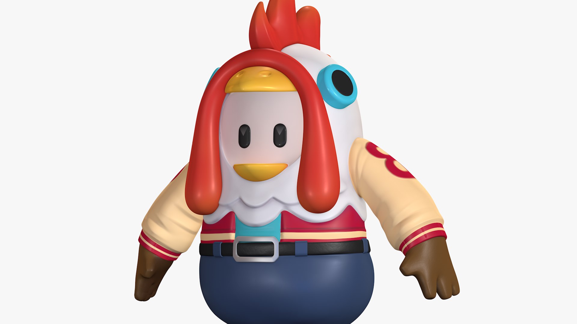 3D Fall Guys Jacket Skin Character 8k - TurboSquid 1753057