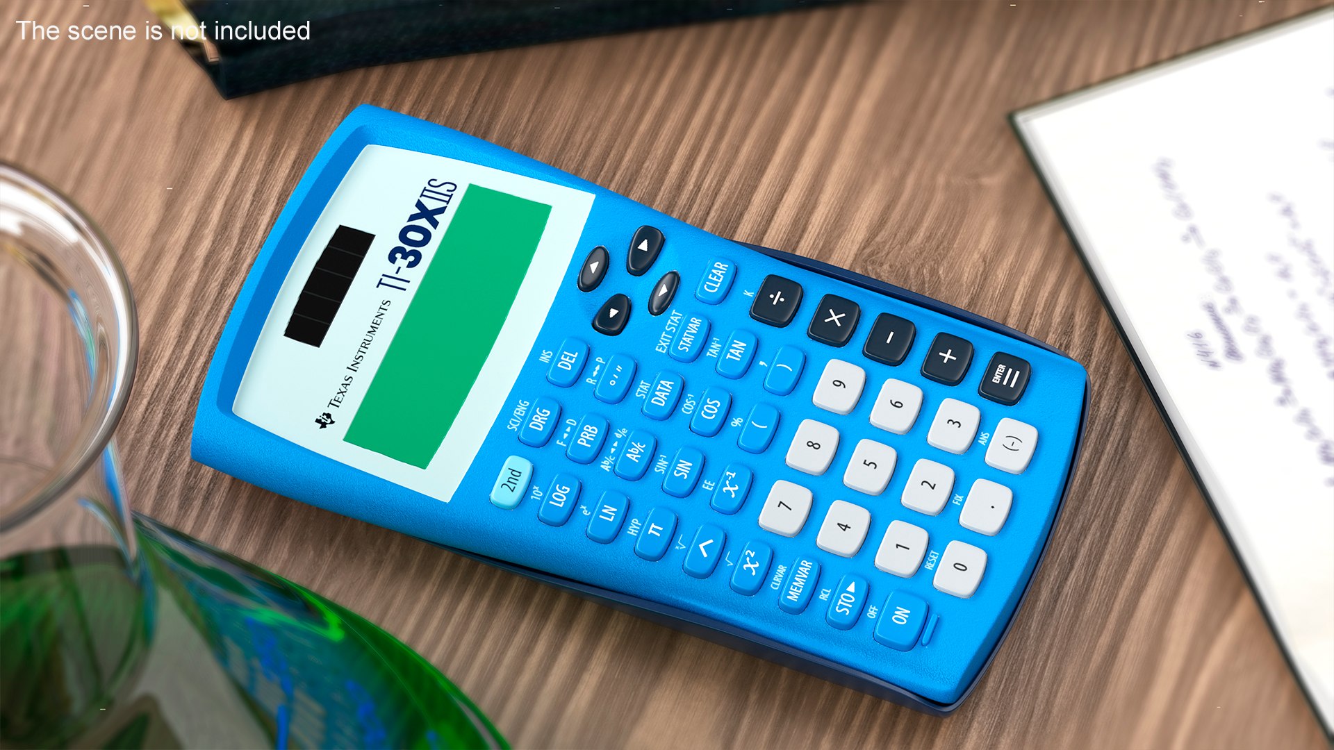 3D Model Scientific Calculator Blue Switched OFF - TurboSquid 2148624