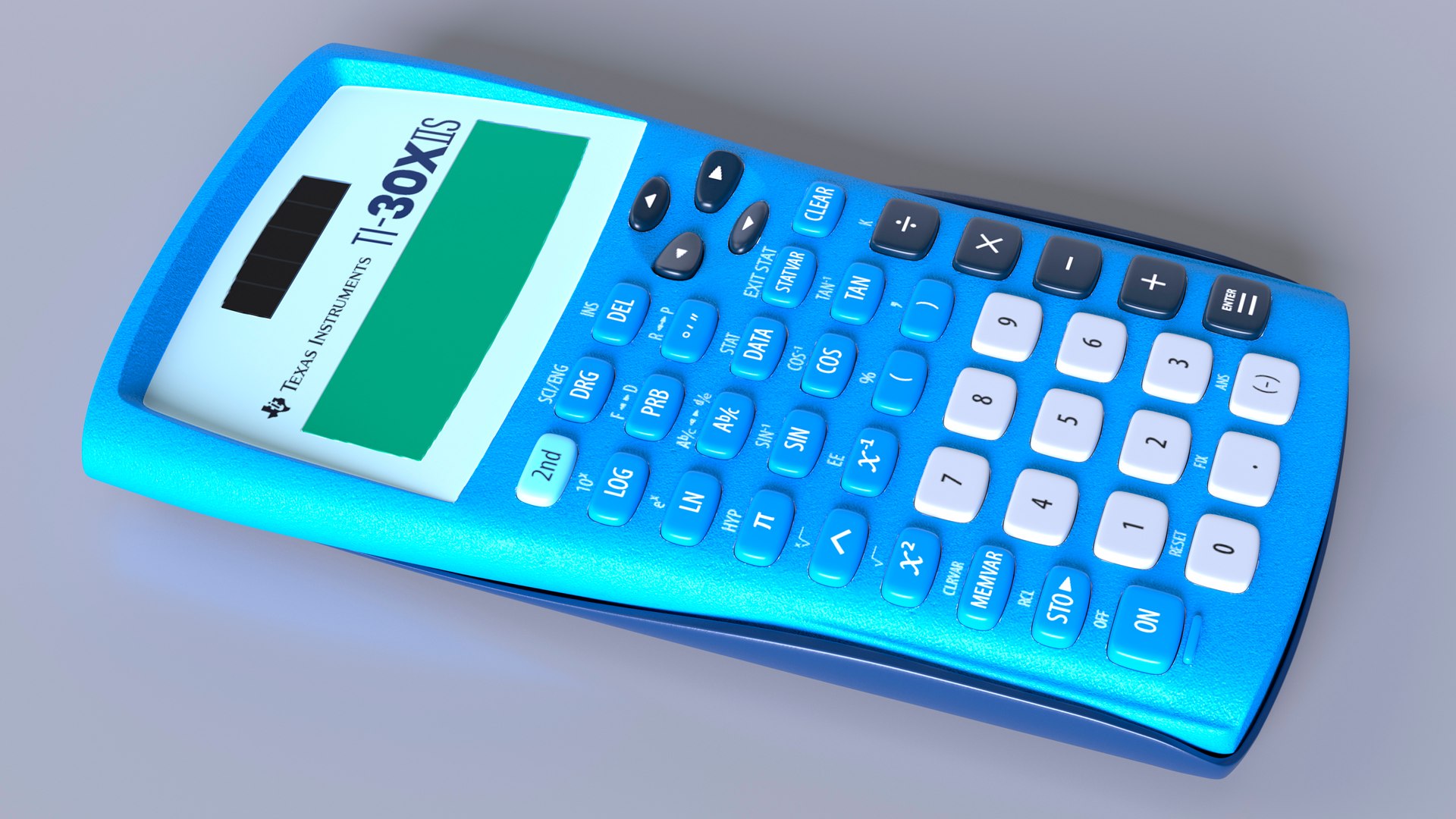 3D Model Scientific Calculator Blue Switched OFF - TurboSquid 2148624