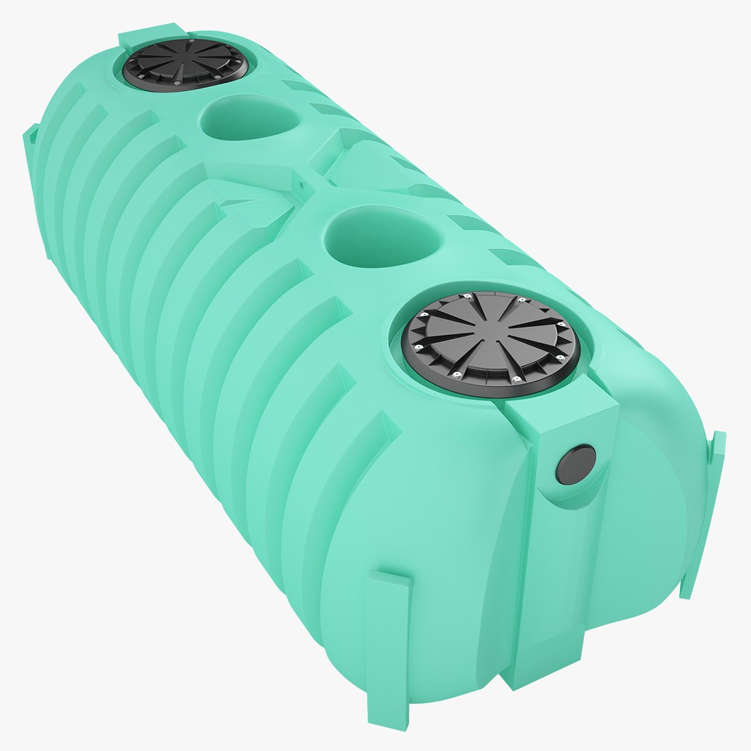 3D Low Profile Plastic Septic Tank 01 model - TurboSquid 2058638