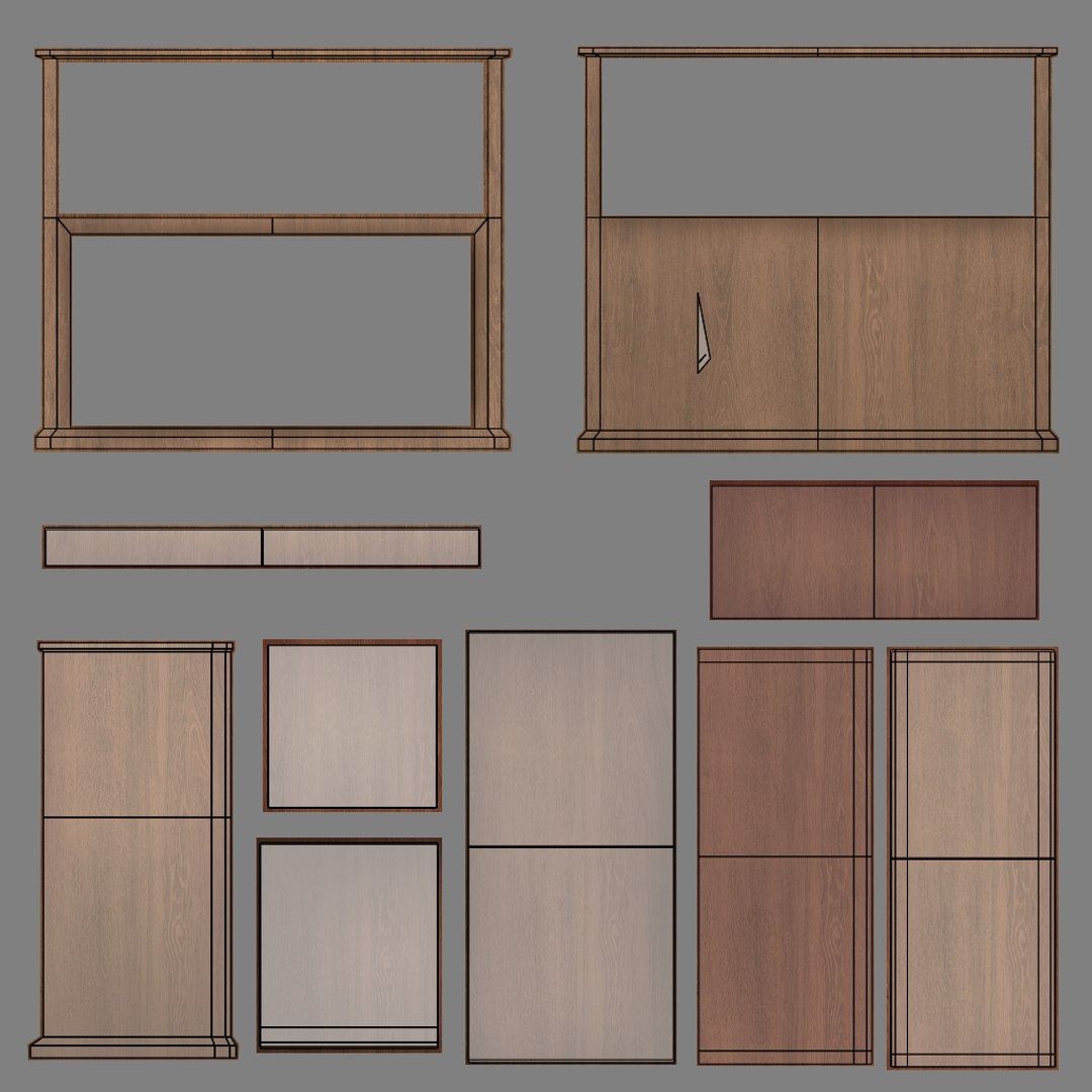 3D LowPoly Rack Model - TurboSquid 2415274