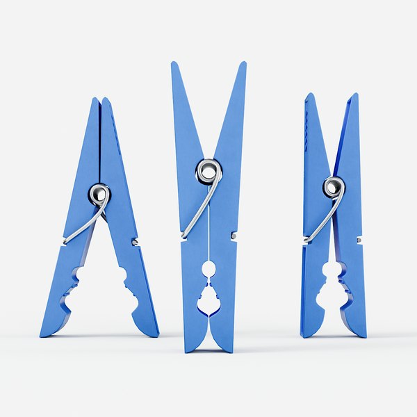 플라스틱 Clothespin 3 3D 모델 - TurboSquid 1330308