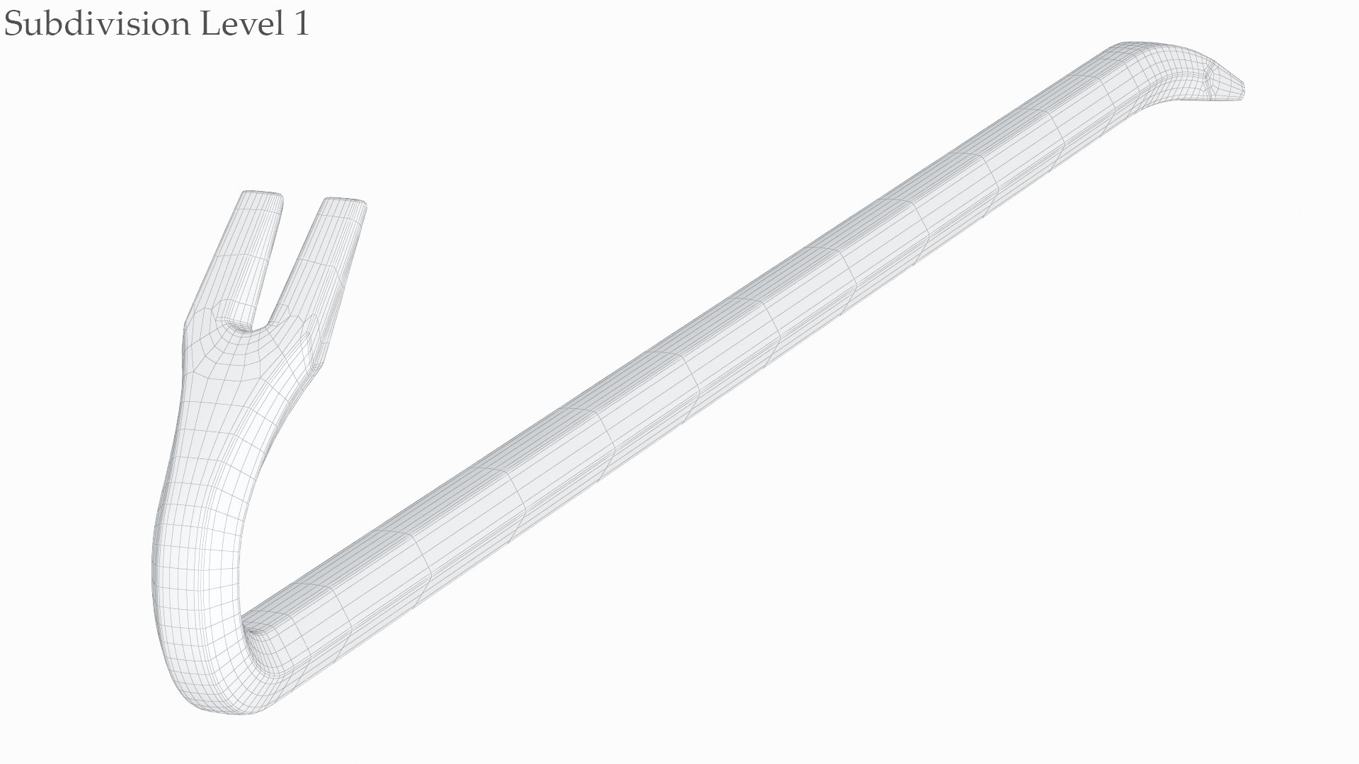 Crowbar Bar 3d Model