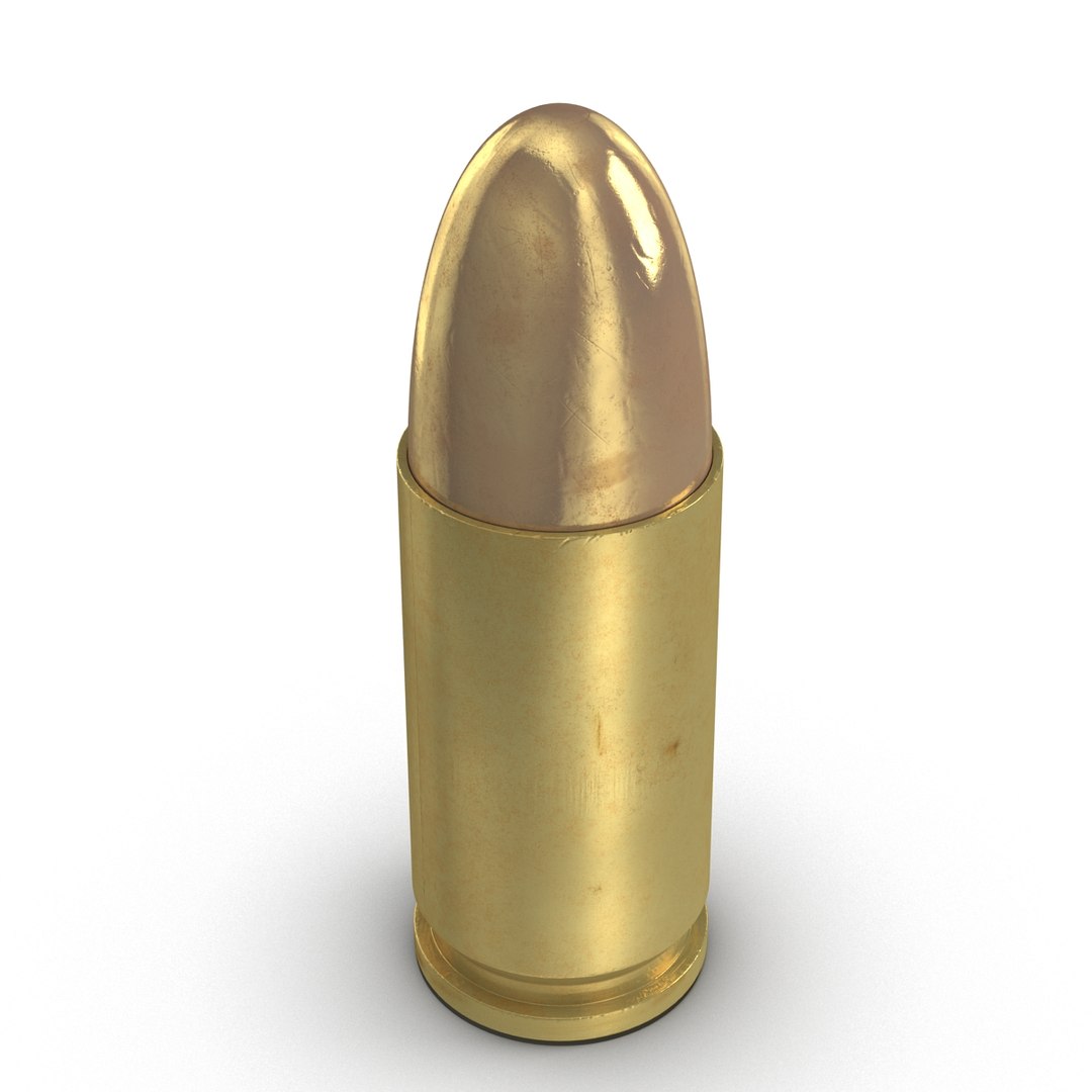 3d 9mm Cartridge Model