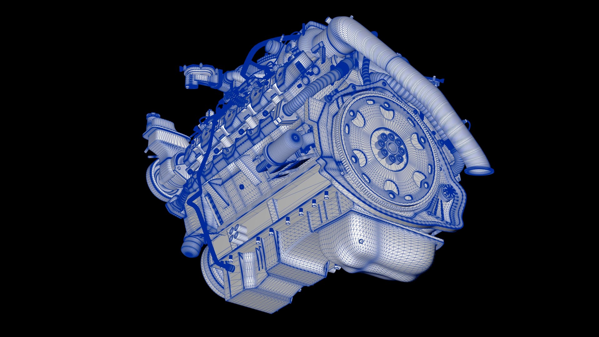 3D Model Duramax Diesel Turbo V8 Engine - TurboSquid 2326705