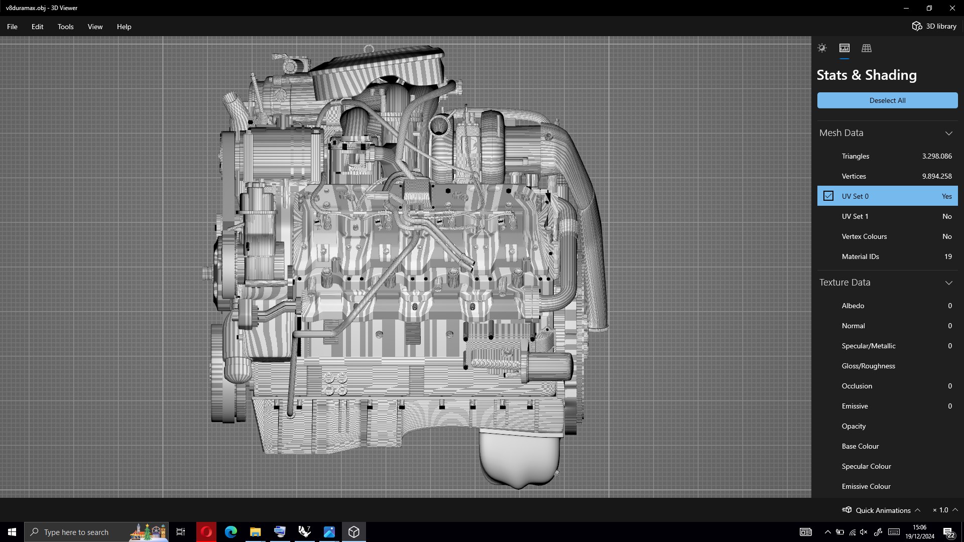 3D Model Duramax Diesel Turbo V8 Engine - TurboSquid 2326705