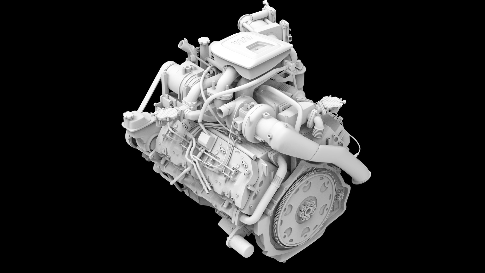 3D Model Duramax Diesel Turbo V8 Engine - TurboSquid 2326705