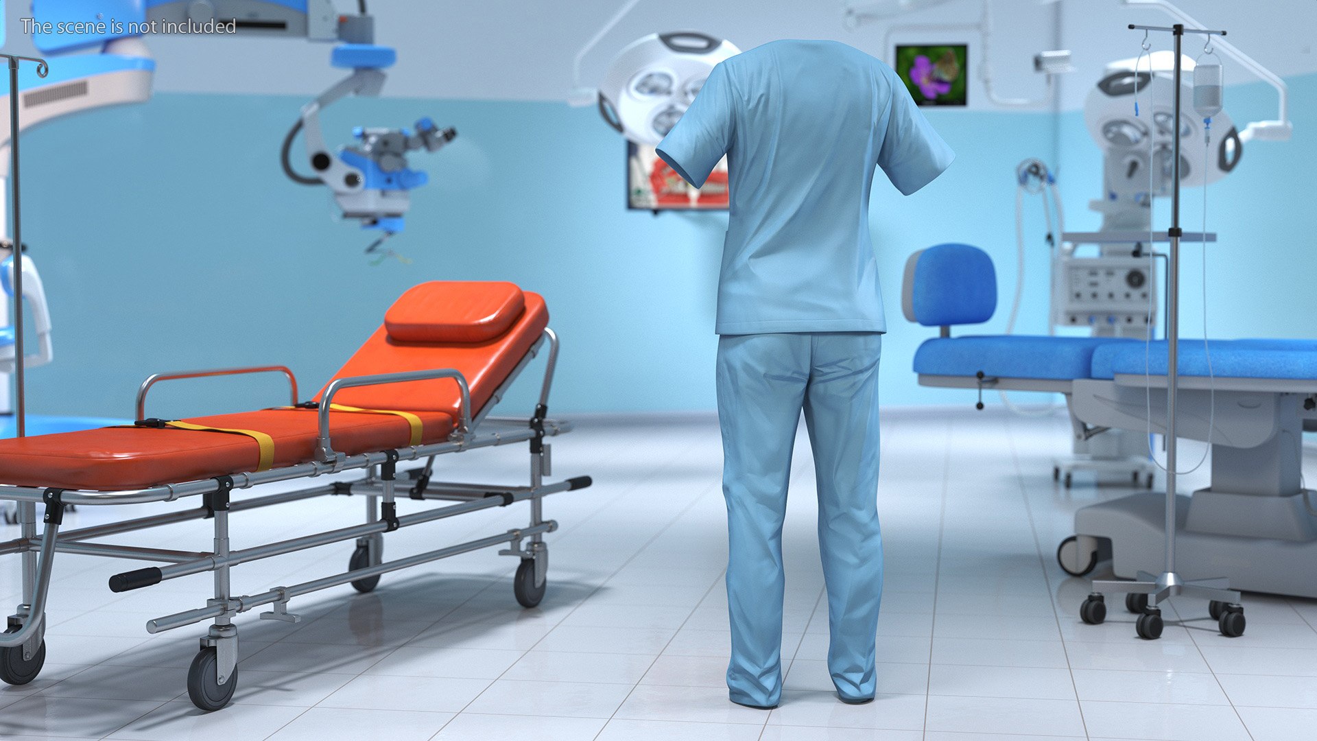 Medical Scrubs Uniform With Stains 3D Model - TurboSquid 2191887