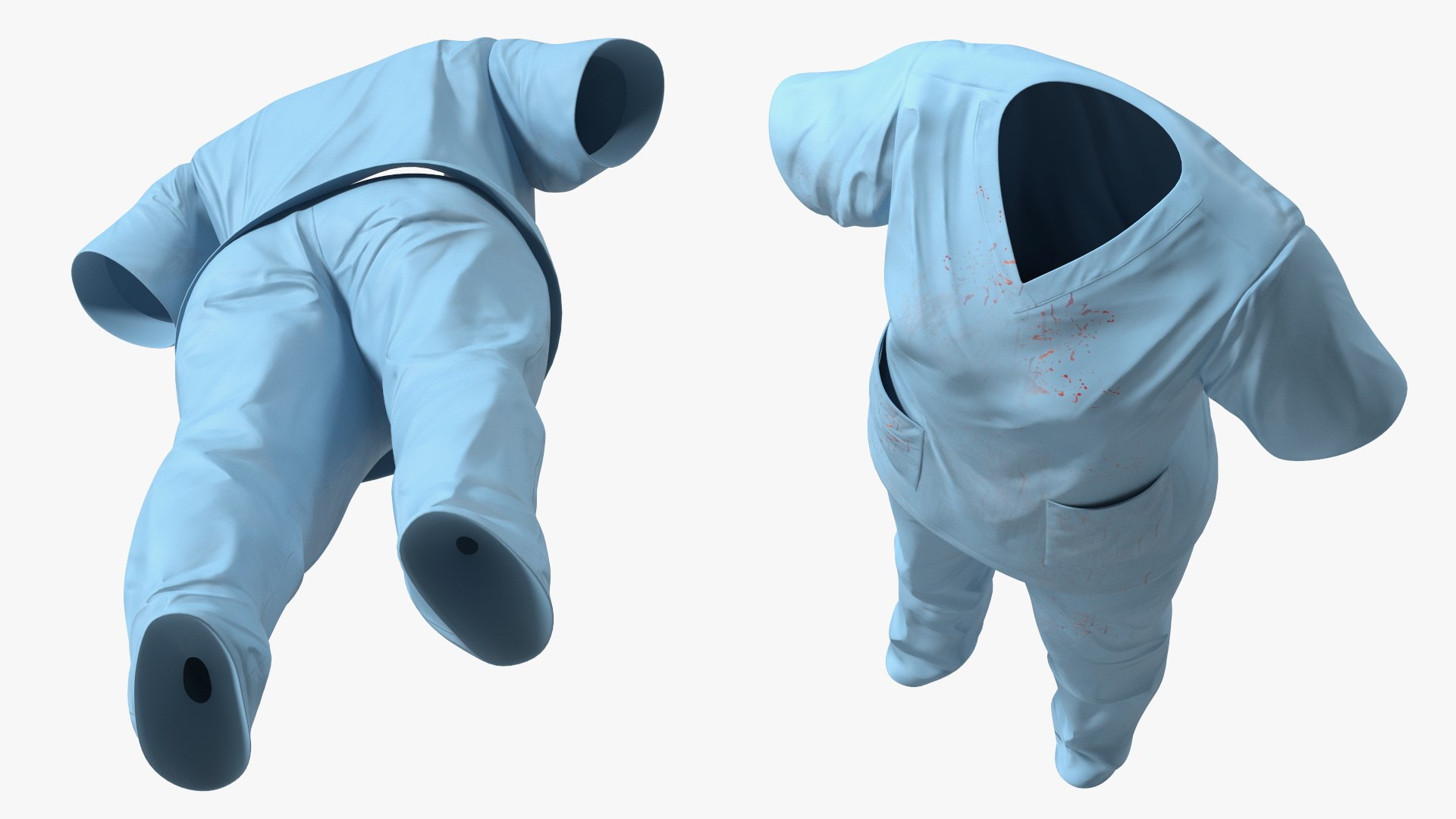 Medical Scrubs Uniform With Stains 3D Model - TurboSquid 2191887