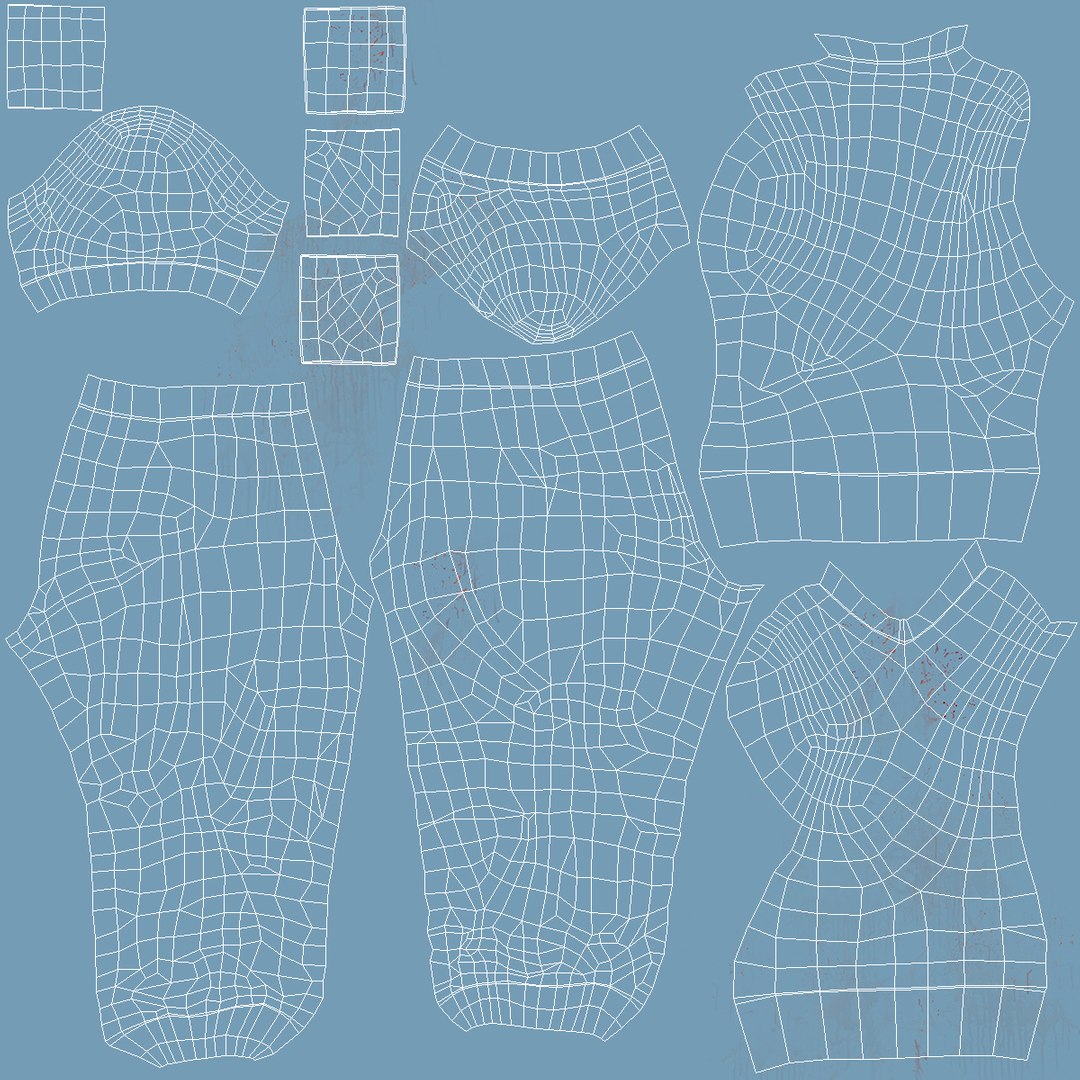 Medical Scrubs Uniform With Stains 3D Model - TurboSquid 2191887