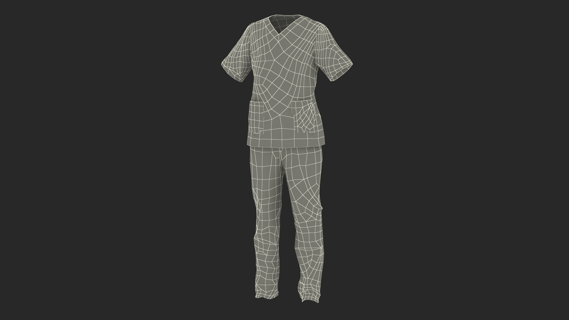 Medical Scrubs Uniform With Stains 3D Model - TurboSquid 2191887