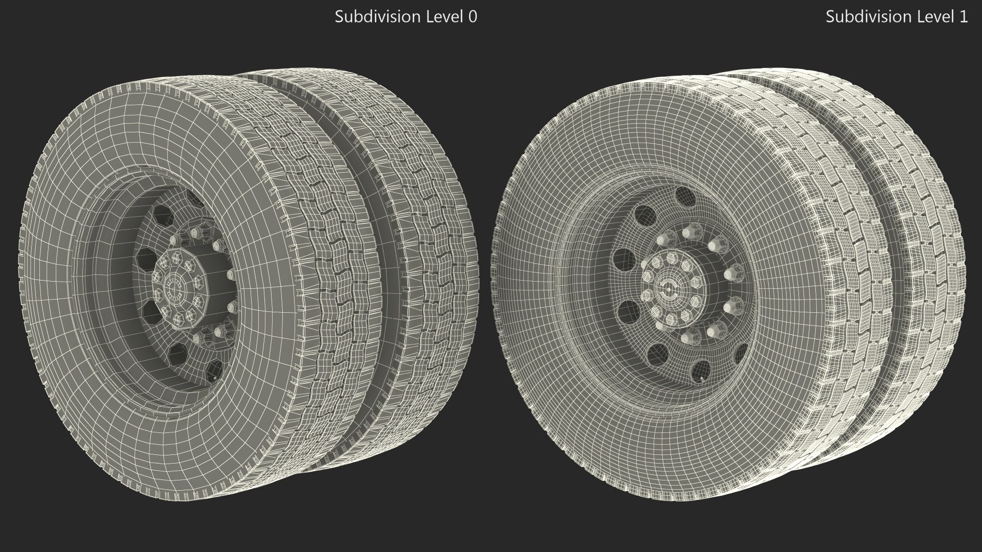 3D Model Wheel Rear Truck Rims - TurboSquid 2295942