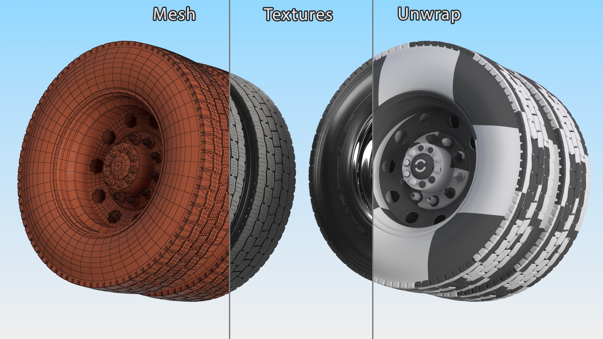 3D Model Wheel Rear Truck Rims - TurboSquid 2295942