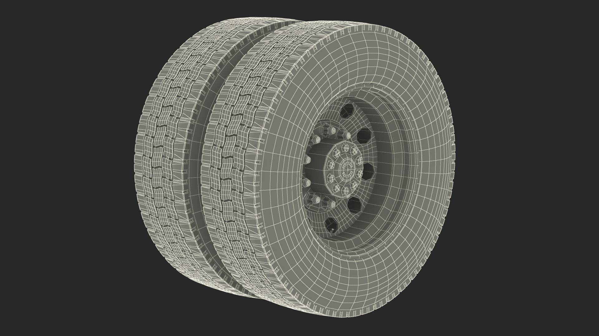 3D Model Wheel Rear Truck Rims - TurboSquid 2295942