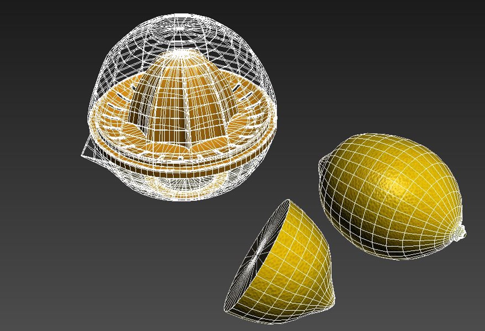 3d Model Citrus Juicer Lemons