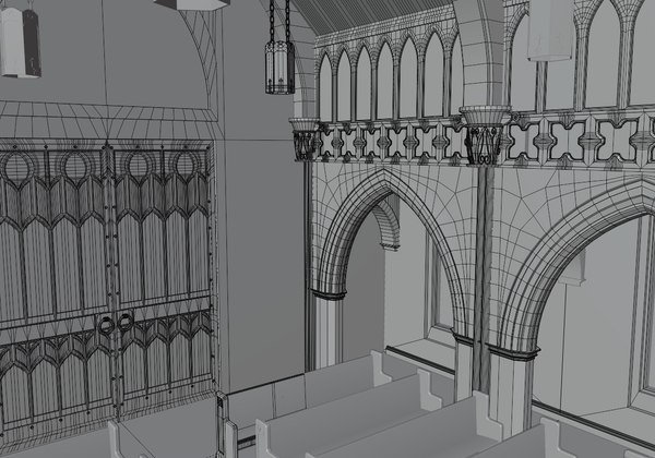 modelo 3d Church Interior - TurboSquid 1901082