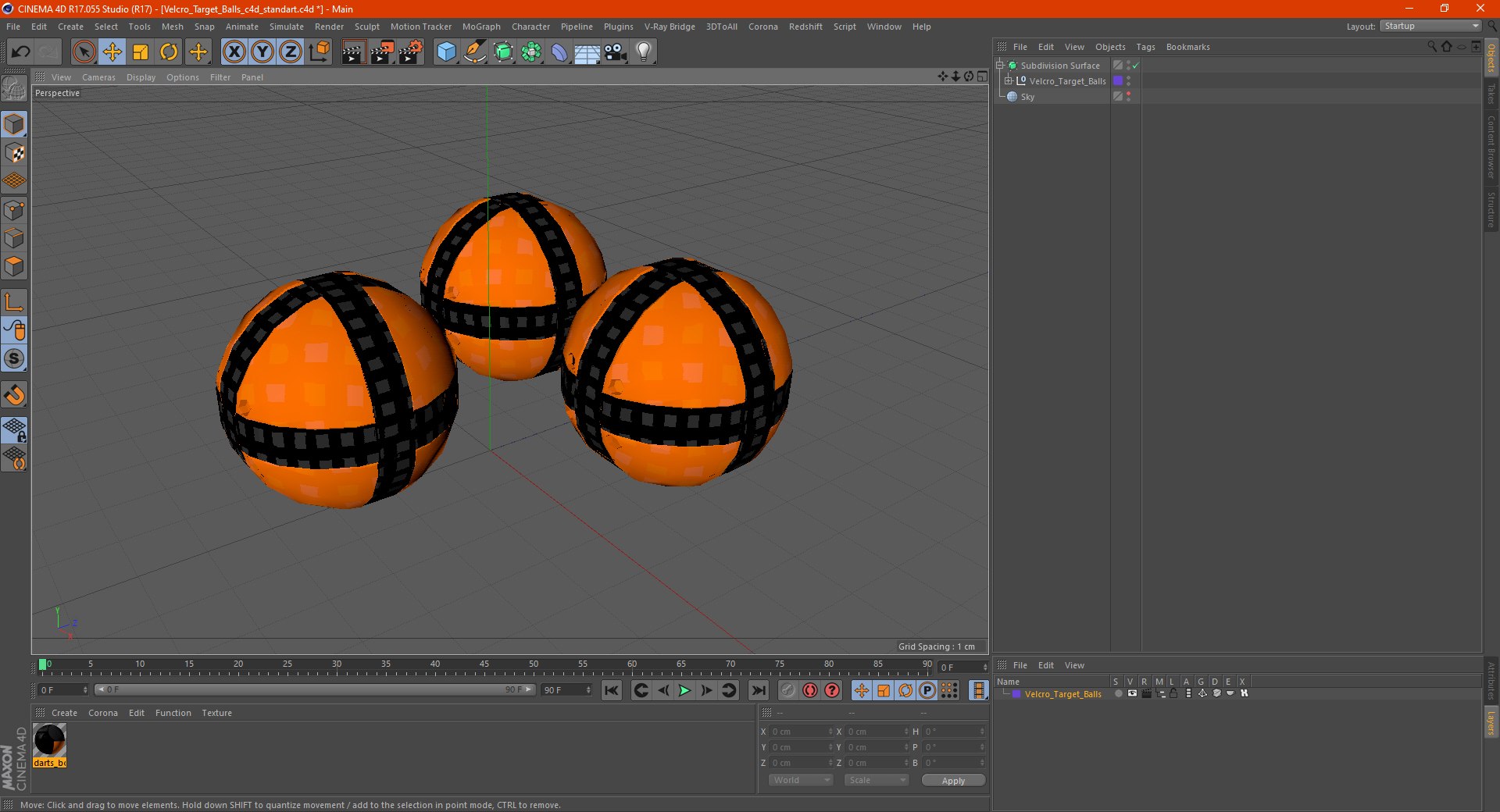 Velcro target balls 3D model - TurboSquid 1599229